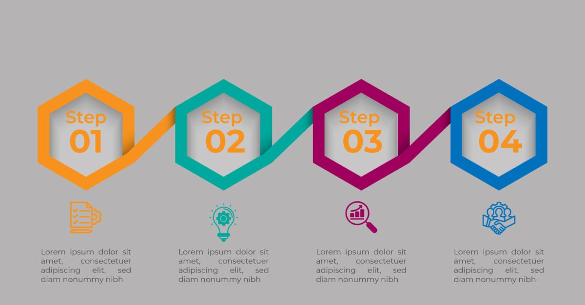 Simple eps infographic presentation template