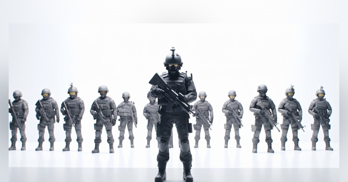 Defenders of Freedom Soldiers at the Ready 41