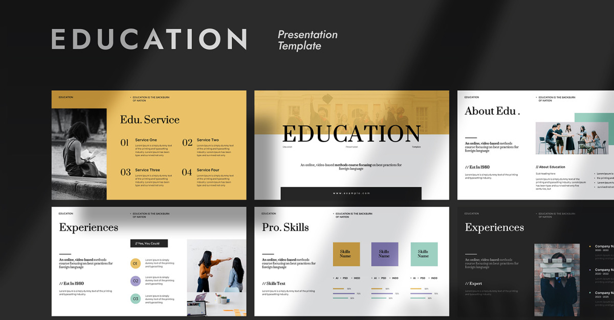 Education And Learn Presentation Template - TemplateMonster