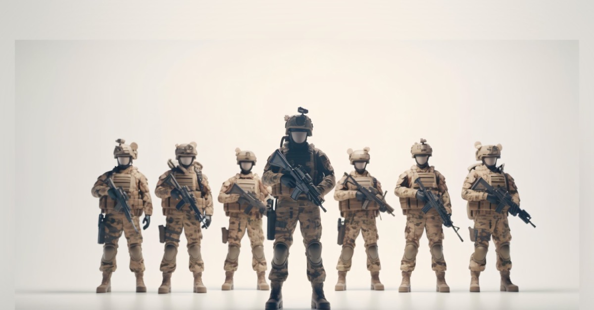 Prepared and Resolute Heavily Armed Troops 26