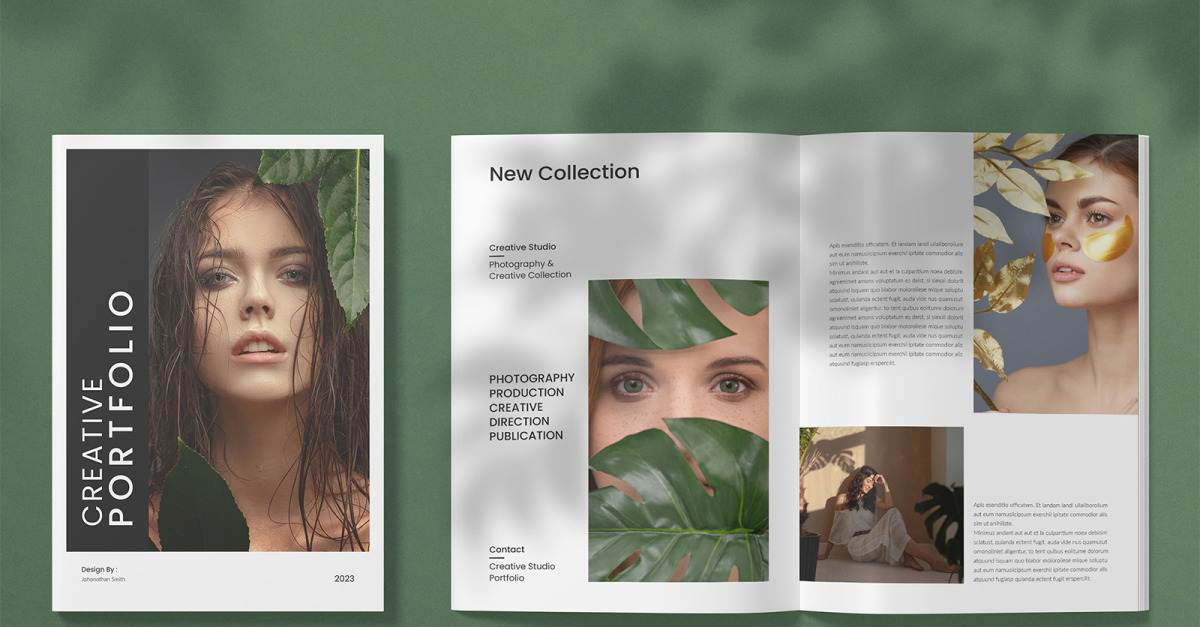 Creative Portfolio Layout for MS Word, InDesign and Affinity Suites