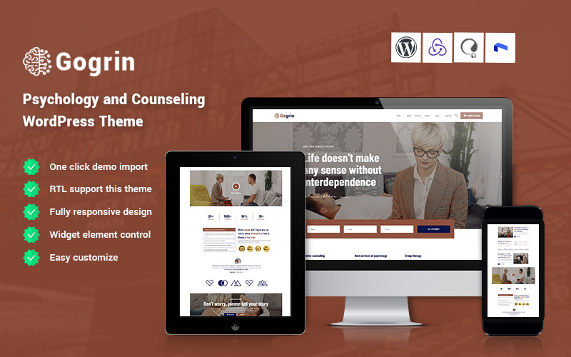 Gogrin - Psychology and Counseling Theme - TemplateMonster