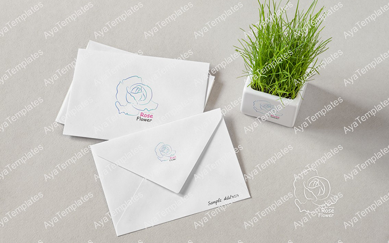 Gül Çiçek Logo Tasarım Şablonu #364782 - TemplateMonster