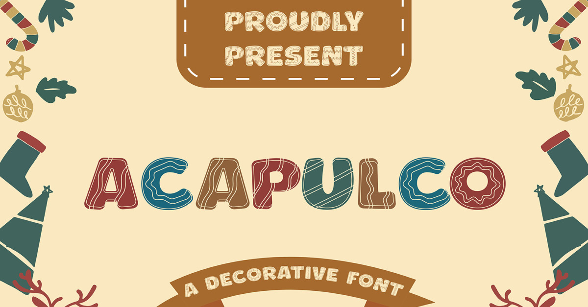Acapulco - Decorative Font #364874 - TemplateMonster