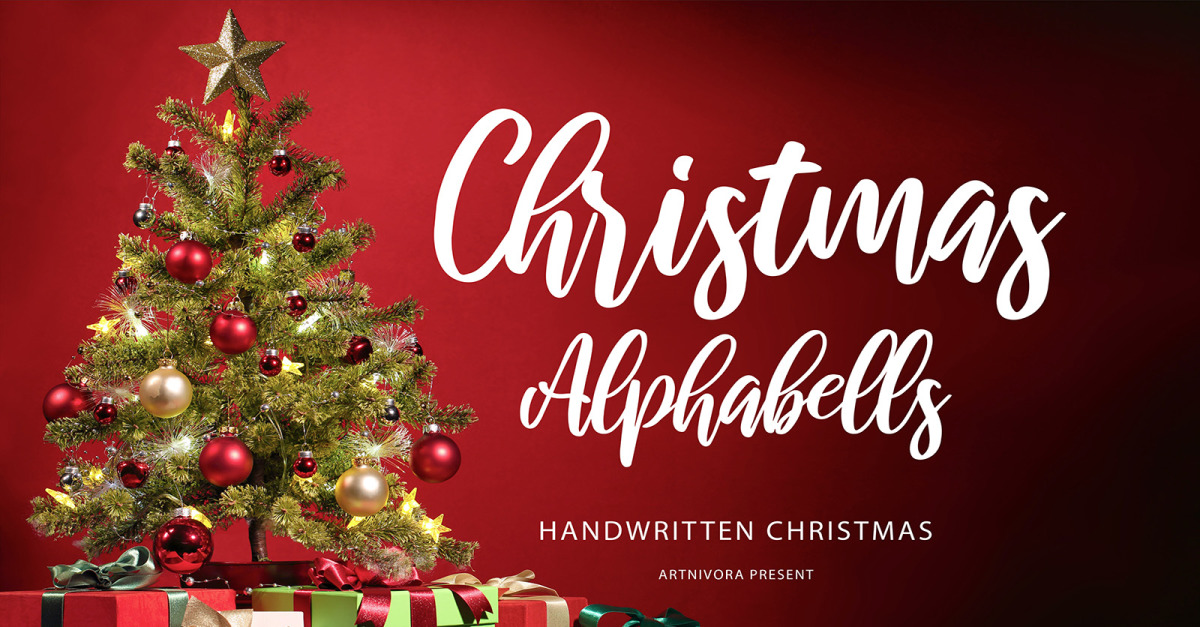 Christmas Alphabells - Fuente manuscrita - TemplateMonster