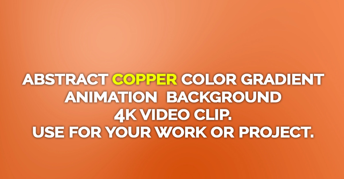 Copper color gradient animation footage. 4k - TemplateMonster