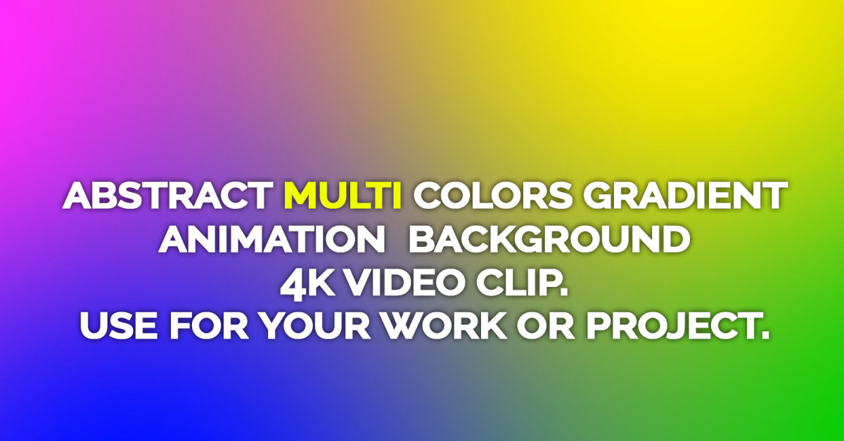 Multi colors gradient animation footage background.