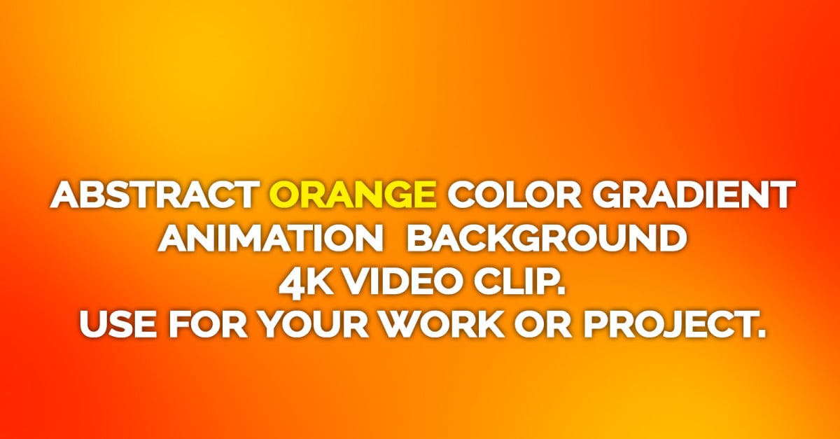 Orange color gradient animation footage. 4k - TemplateMonster