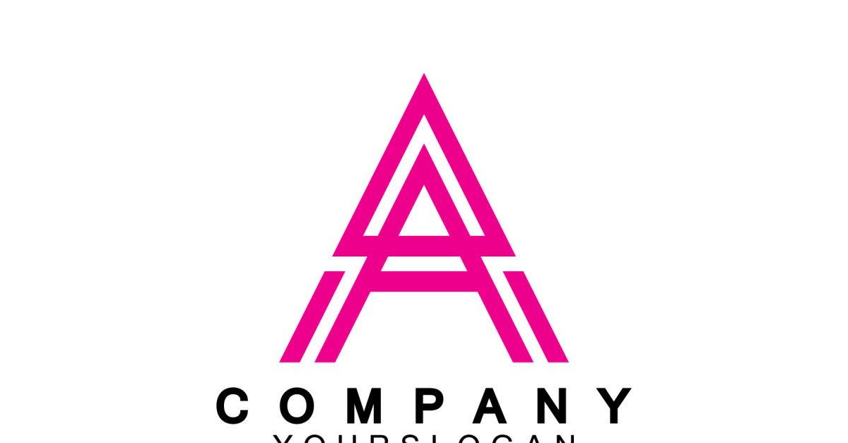 A initial letter template logo v23 #365040 - TemplateMonster