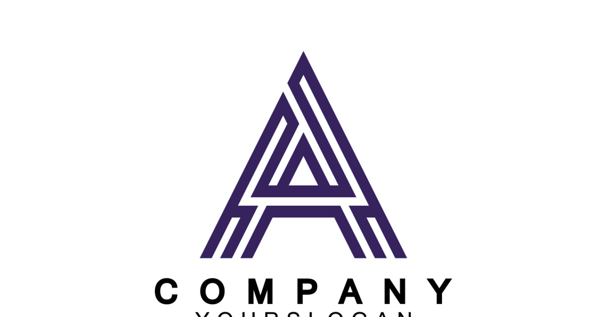 A initial letter template logo v28 #365058 - TemplateMonster