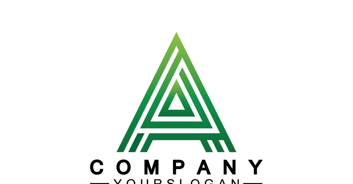 A initial letter template logo v37 #365056 - TemplateMonster