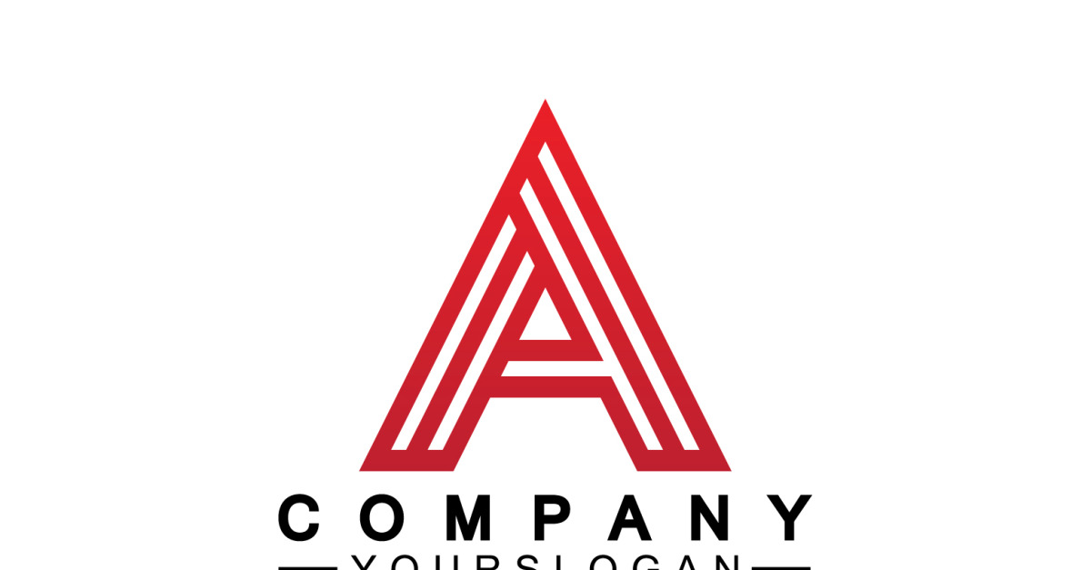 A initial letter template logo v40 #365076 - TemplateMonster