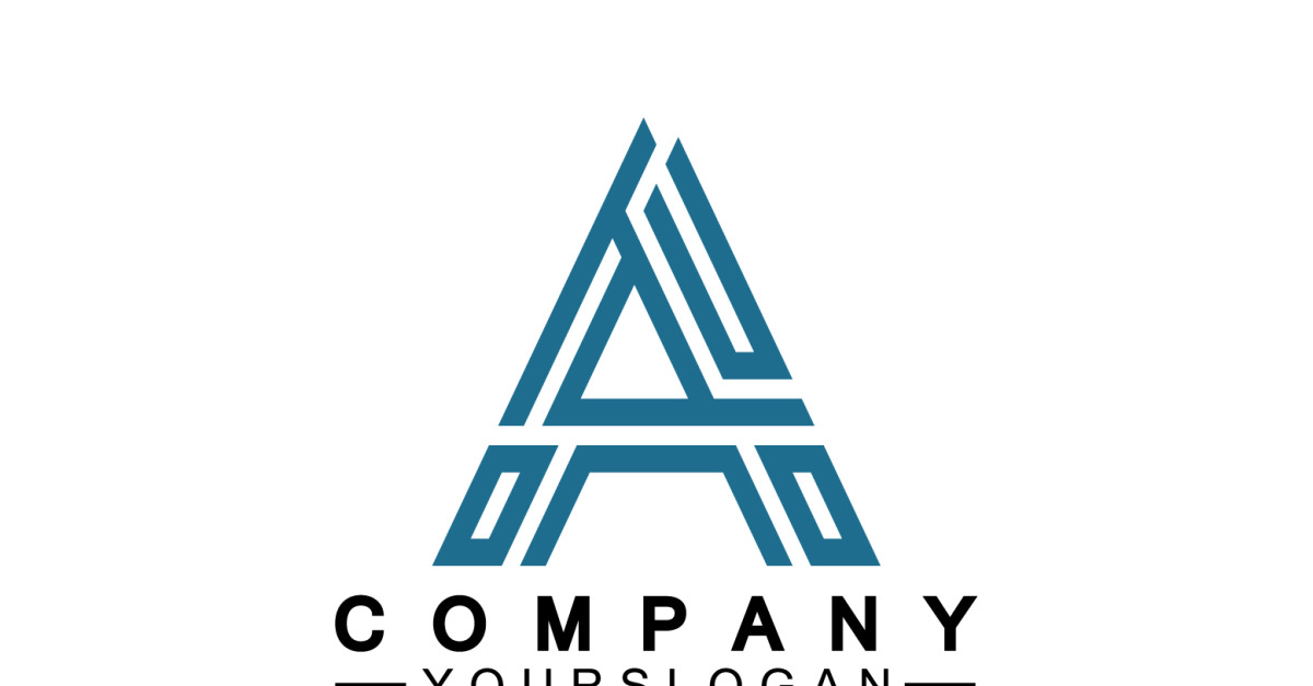 A initial letter template logo v42 #365060 - TemplateMonster