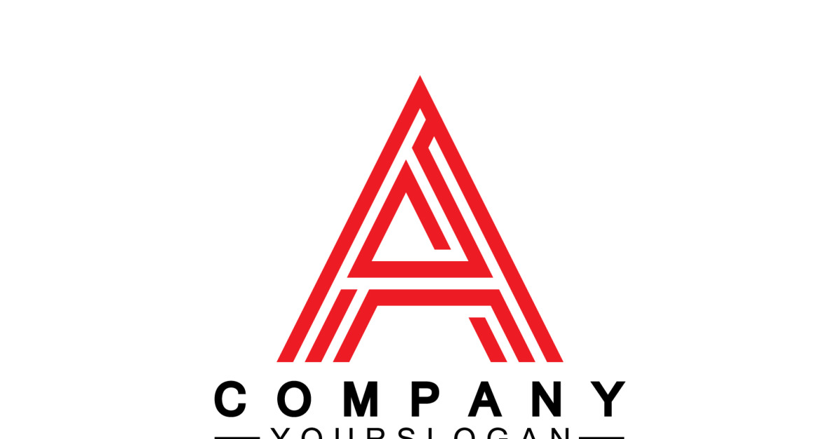 A initial letter template logo v43 #365068 - TemplateMonster