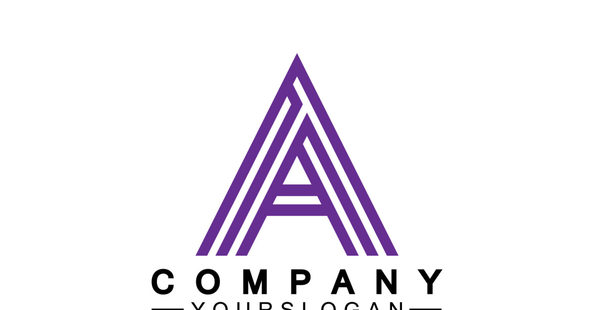 A initial letter template logo v47 #365064 - TemplateMonster
