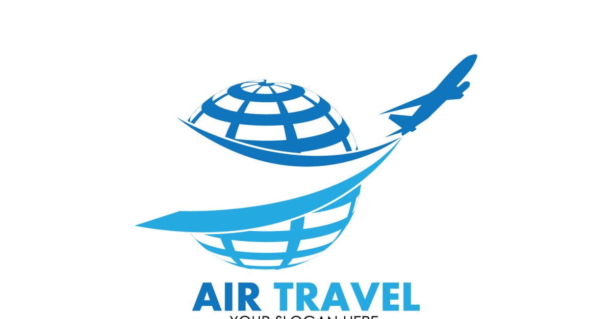 Airplane travel logo template vector v44 - TemplateMonster