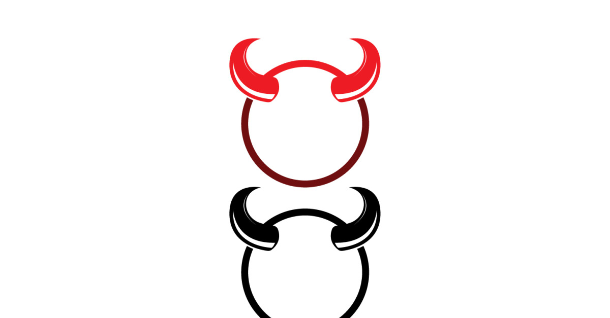 Teufelshorn rote Vorlage Logo v36 #365170 - TemplateMonster
