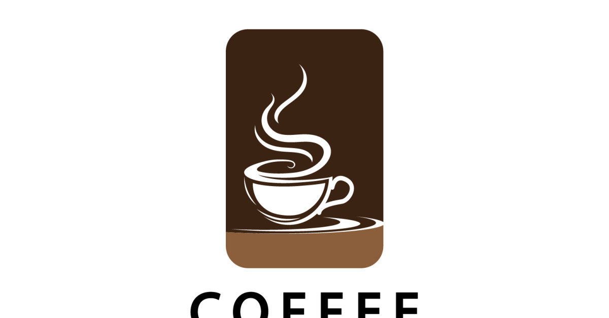 Vettore del logo del modello di bevanda al caffè v25