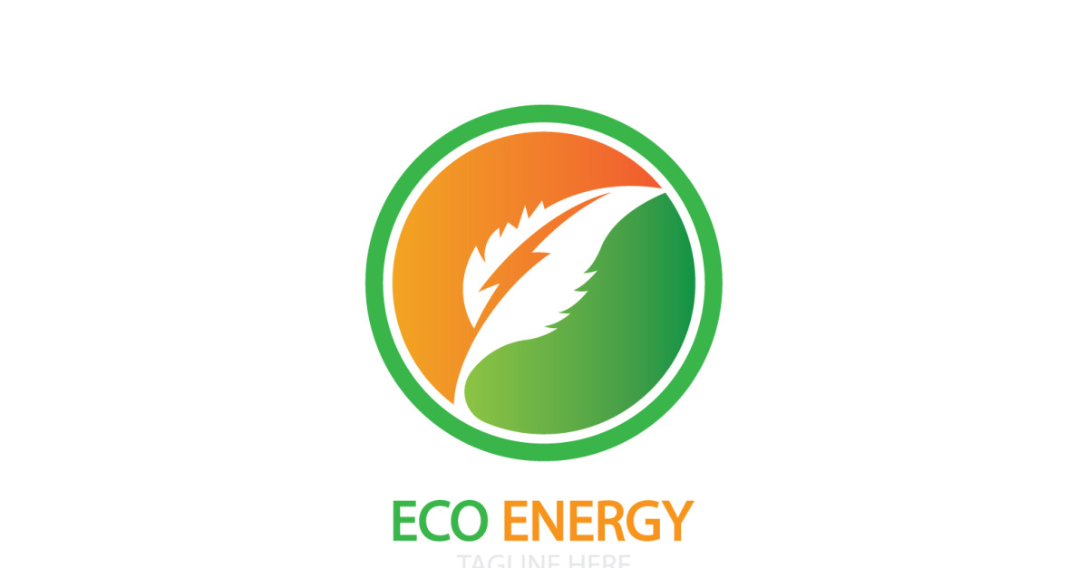 Green eco leaf template vector logo v36 - TemplateMonster