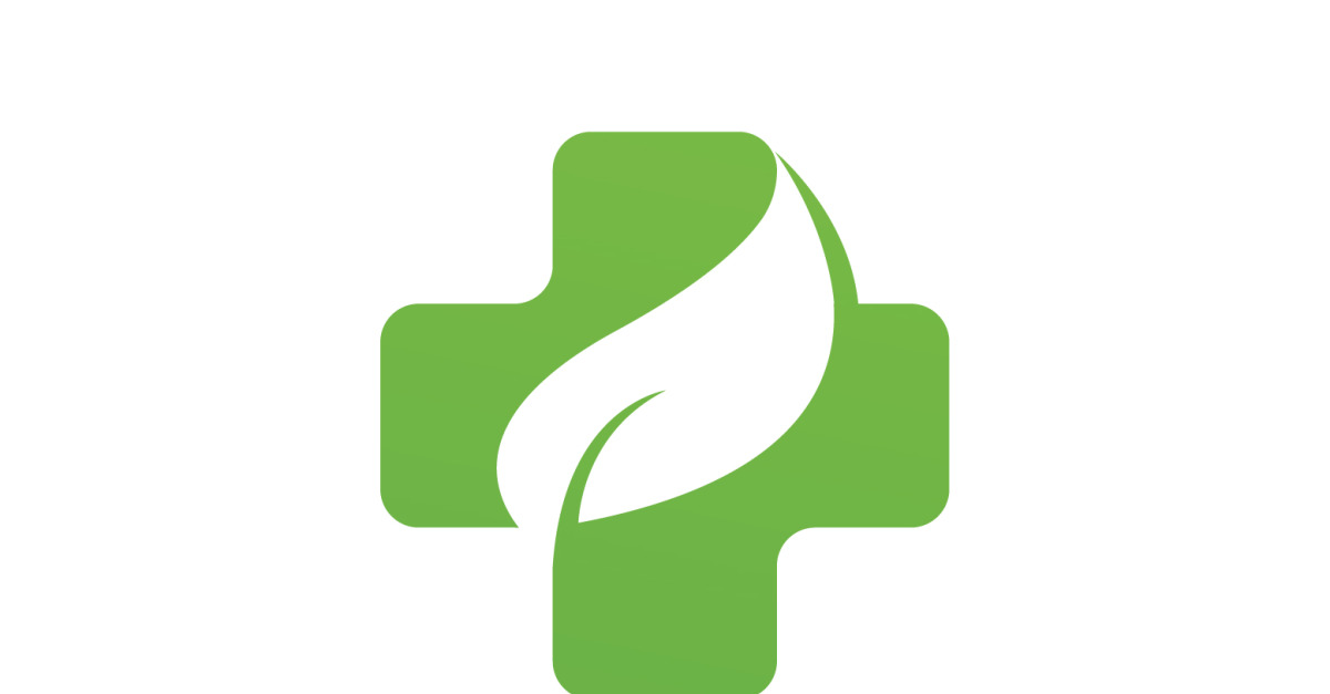 Hospital nature leaf health logo template v14