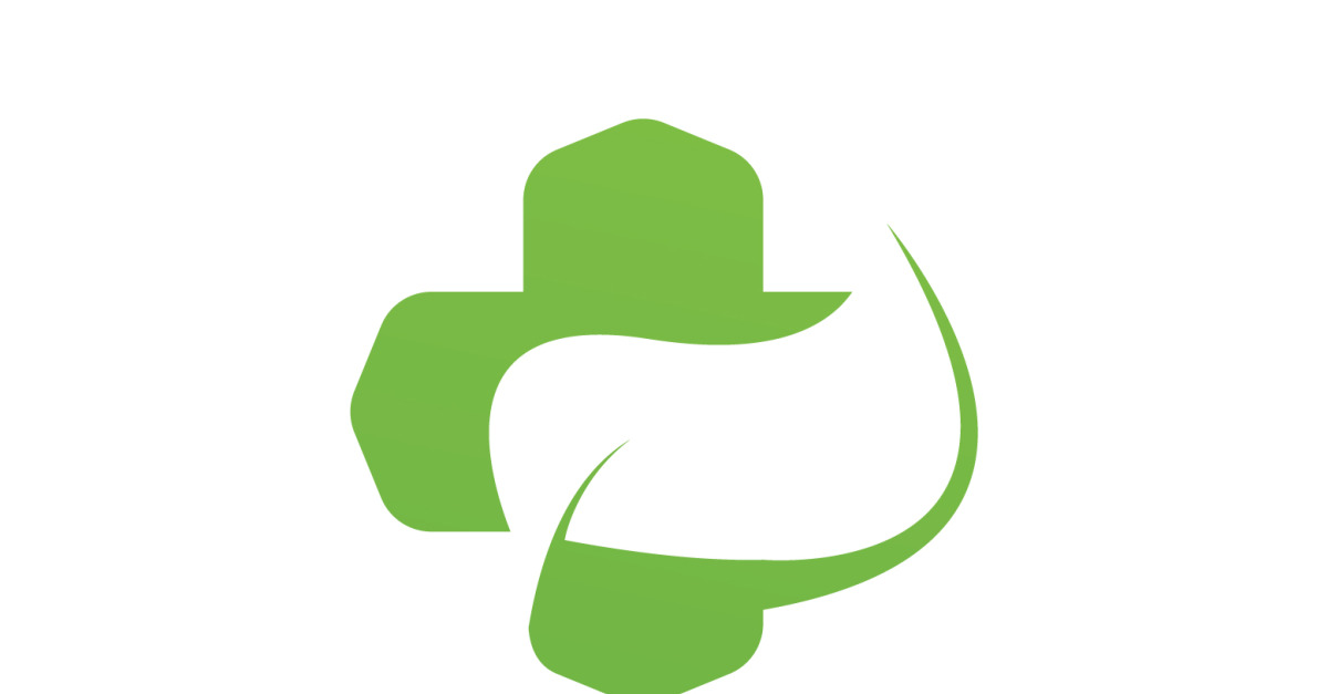 Hospital nature leaf health logo template v3