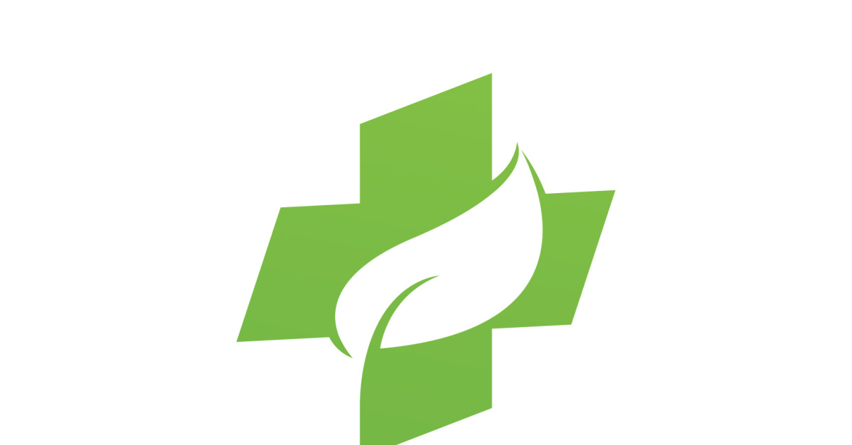 Hospital nature leaf health logo template v4