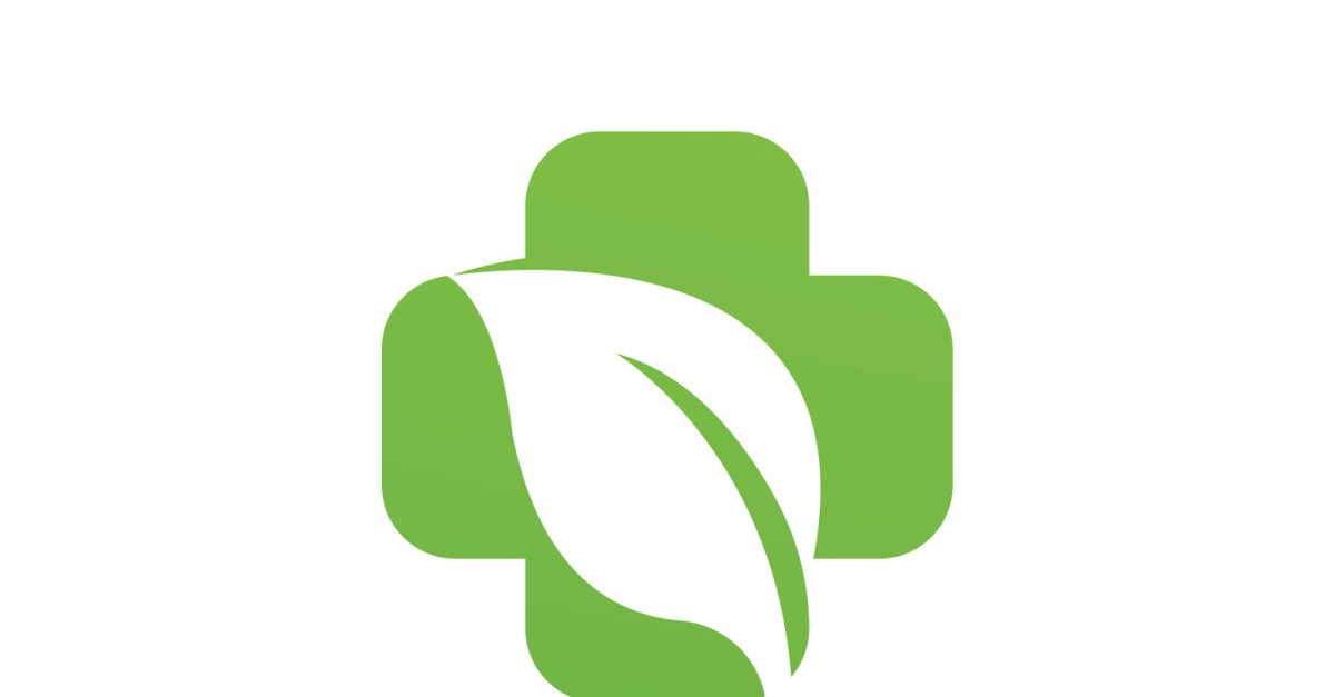 Hospital nature leaf health logo template v16
