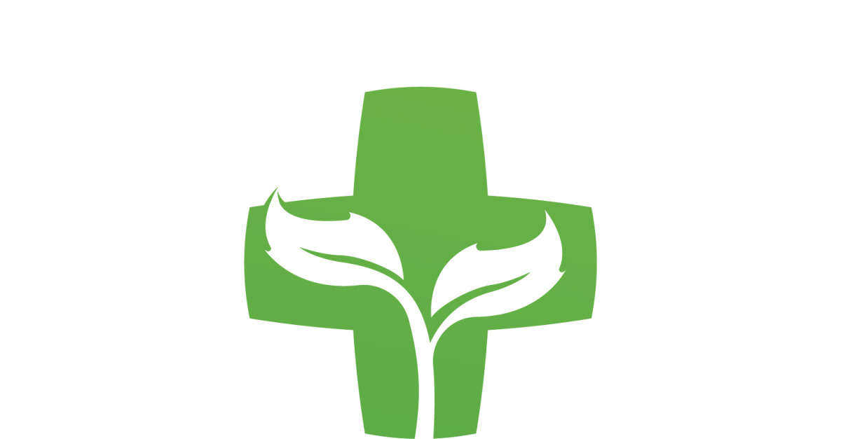 Hospital nature leaf health logo template v23