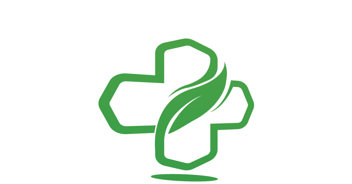 Hospital nature leaf health logo template v27