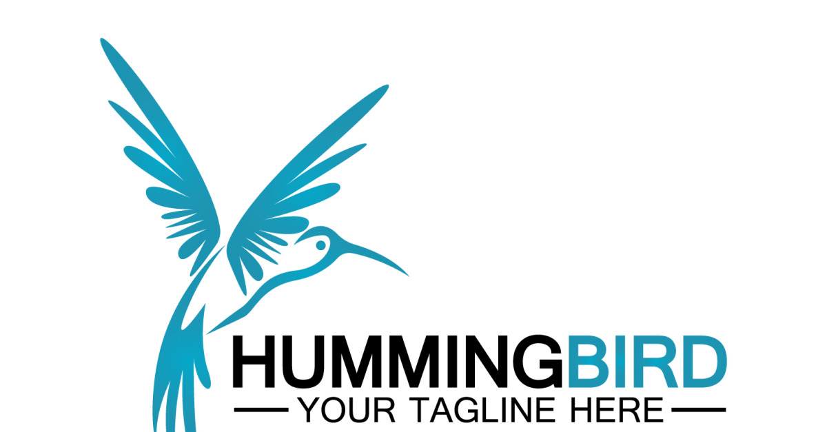 Hummingbird icon logo template v11 #365343 - TemplateMonster