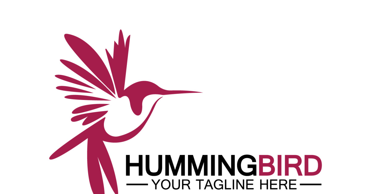 Hummingbird icon logo template v19 #365336 - TemplateMonster