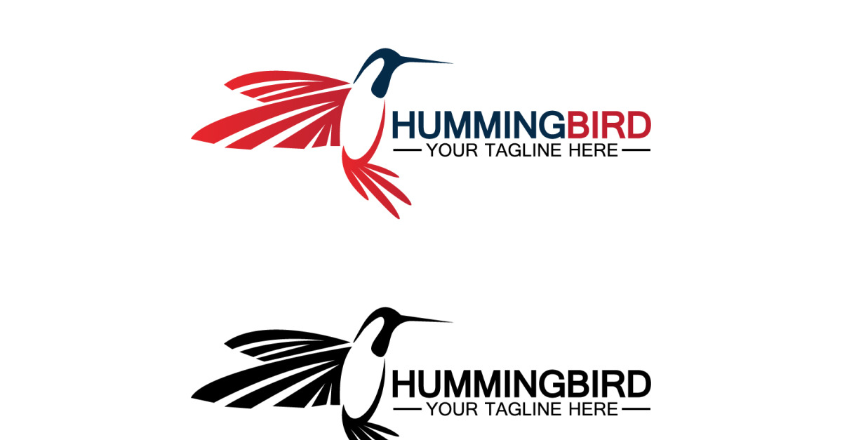 Hummingbird icon logo template v20 #365355 - TemplateMonster