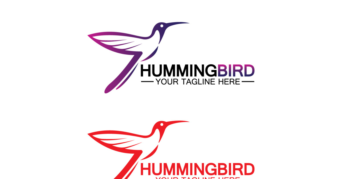 Hummingbird icon logo template v6 #365324 - TemplateMonster