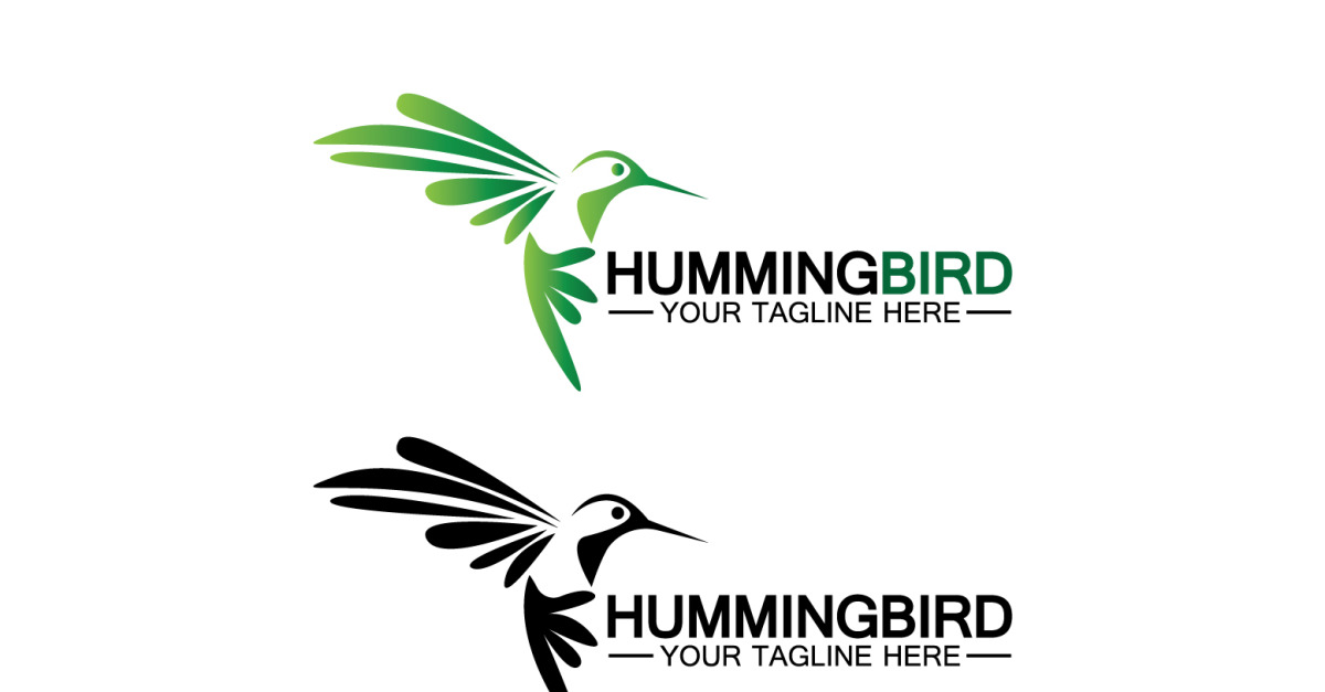 Hummingbird icon logo template v9 #365330 - TemplateMonster