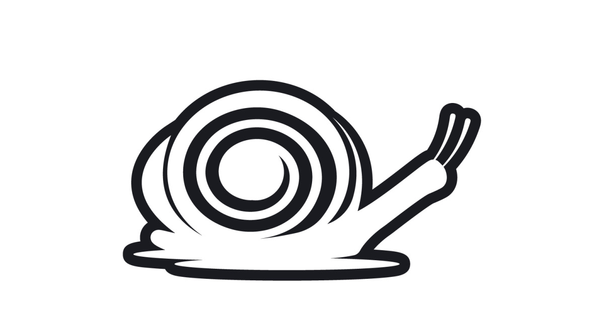 Modèle vectoriel de logo animal escargot v14