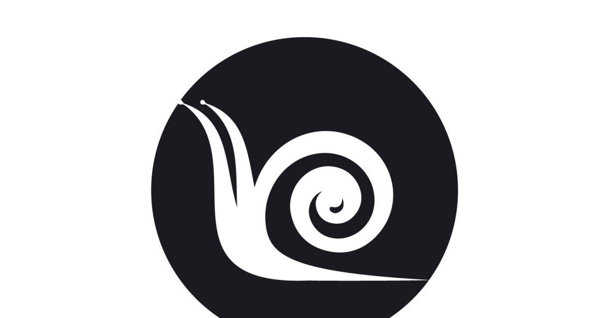 Modèle vectoriel de logo animal escargot v33