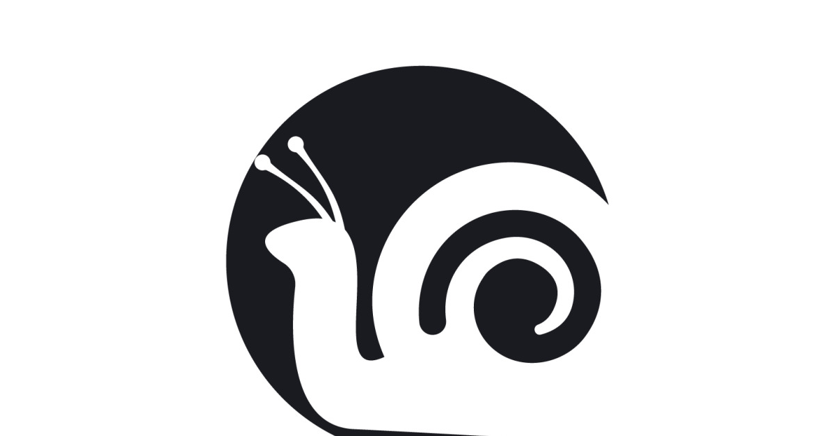 Modèle vectoriel de logo animal escargot v38