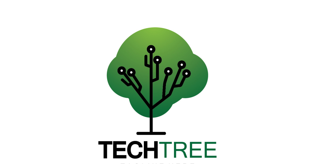 Tech tree template logo vcetor v10 #365562 - TemplateMonster