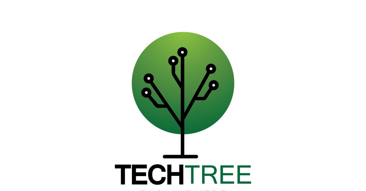 Tech tree template logo vcetor v11 #365565 - TemplateMonster