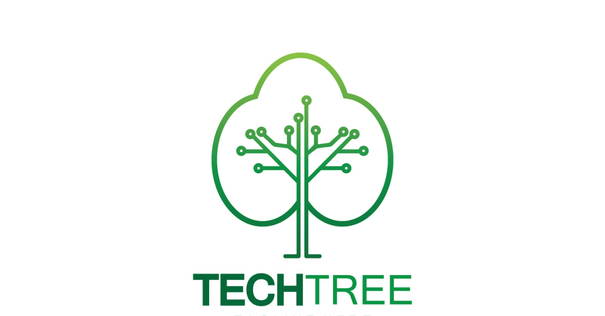 Tech tree template logo vcetor v4 #365574 - TemplateMonster