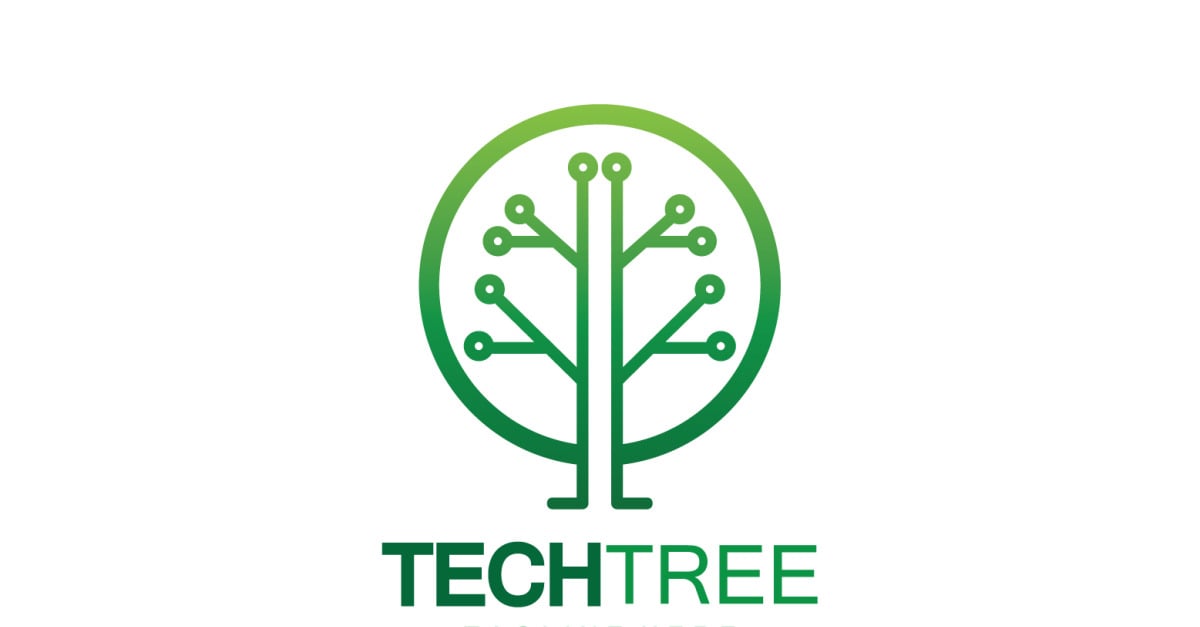 Tech tree template logo vcetor v5 #365575 - TemplateMonster