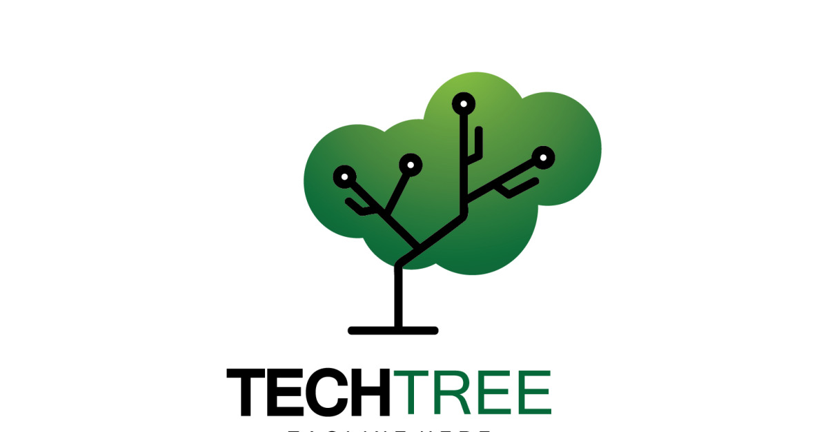 Tech tree template logo vcetor v9 #365568 - TemplateMonster