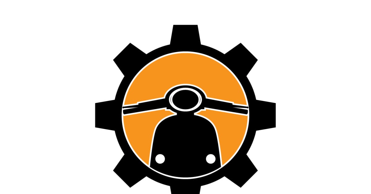 Motori Vespa icona logo vettoriale v24 - TemplateMonster