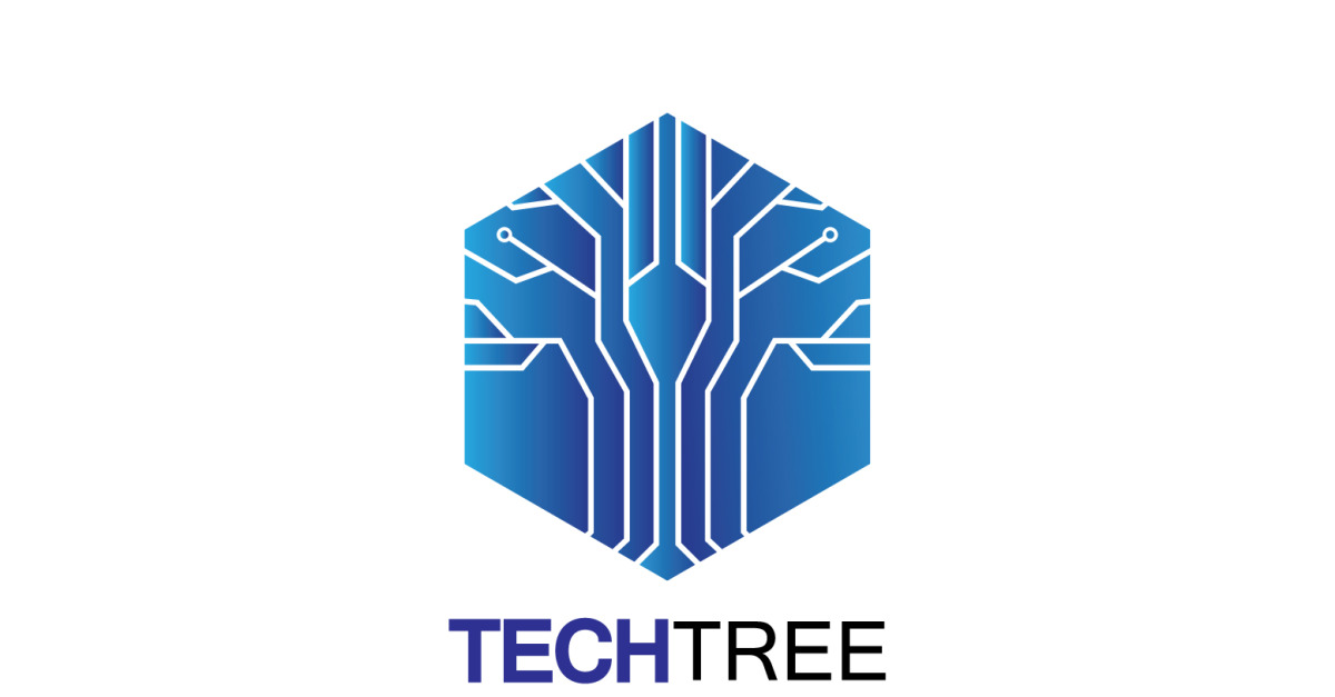 Tech tree template logo vcetor v54 #365606 - TemplateMonster