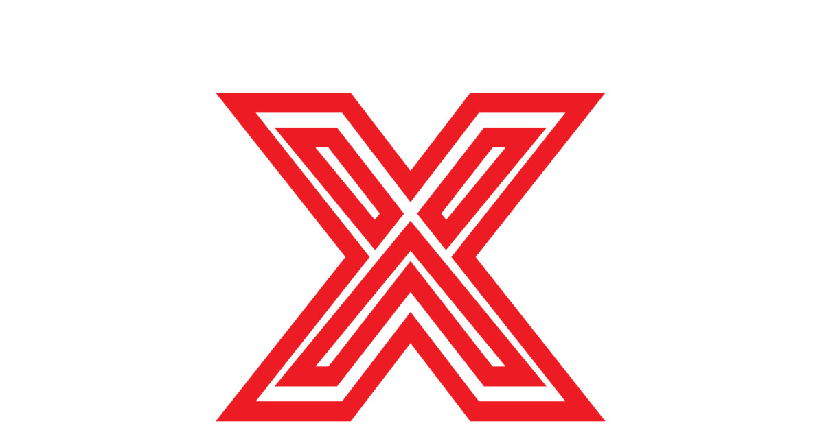 X harfi ilk logo vektörü v5 #365648 - TemplateMonster
