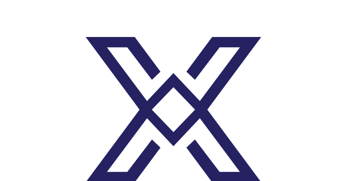 X letter initial logo vector v29 #365676 - TemplateMonster