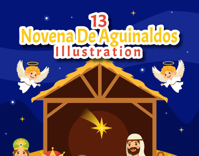 13 Novena De Aguinaldos Illustration - TemplateMonster