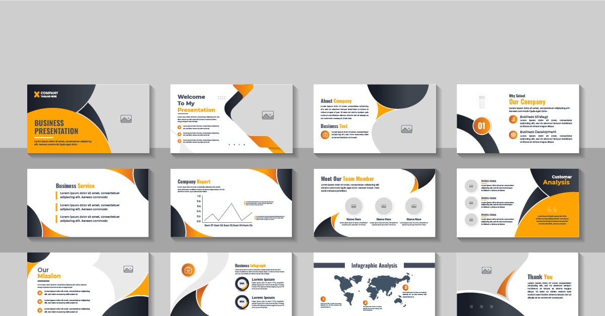 PowerPoint Sunum Şablonu, Kurumsal Sunum Şablonu Tasarım Düzeni