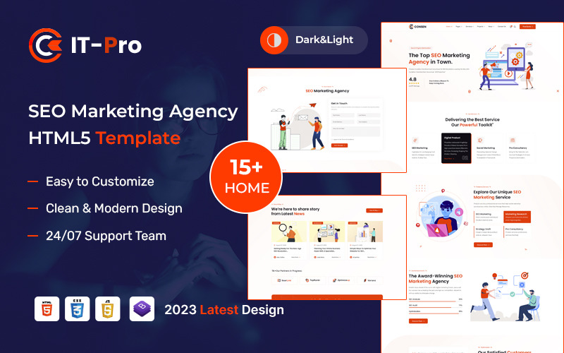 ITPRO – Plantilla HTML5 para agencia de marketing SEO