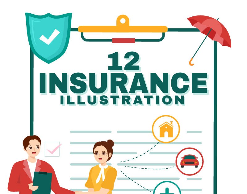 12 Business Insurance Illustration #366083 - TemplateMonster
